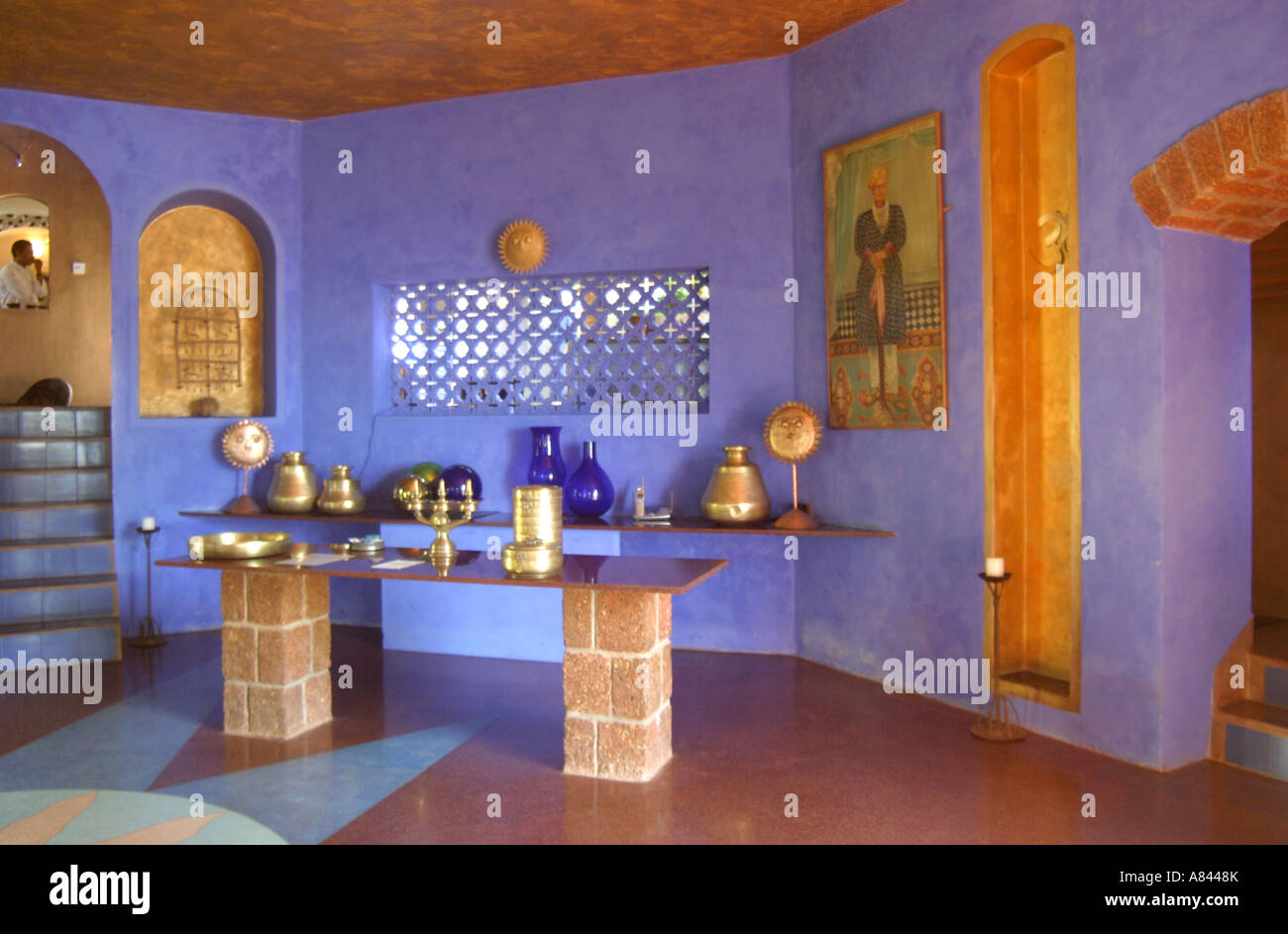 Reception of the spectacularly designed Nilaya Hermitage boutique Hotel ...