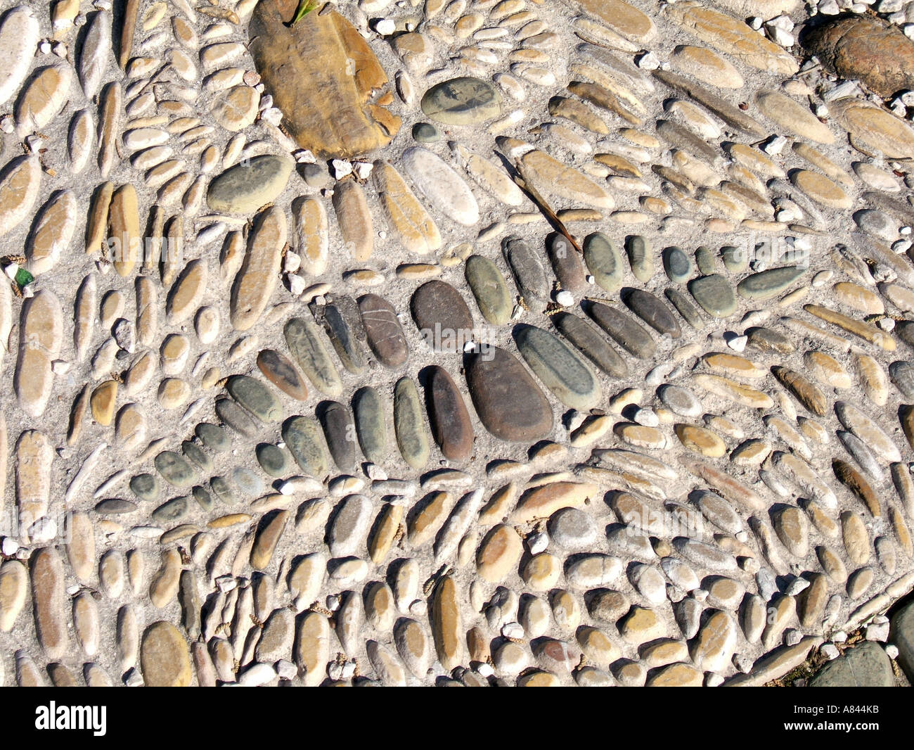 sun figure face made out of stonea and pebbles Stock Photo - Alamy