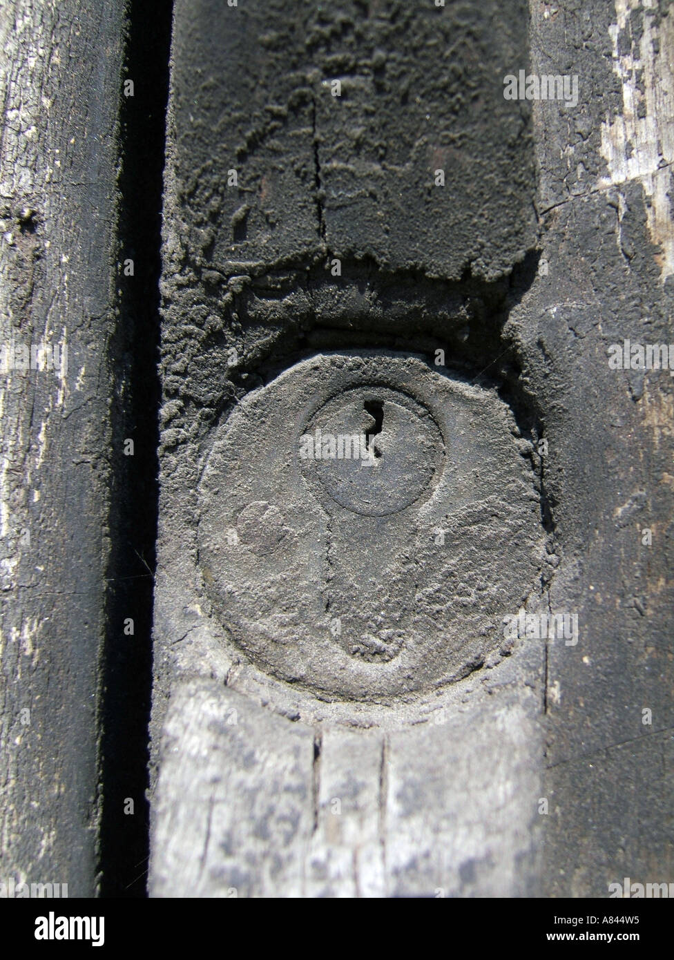 door key hole covered with dirt Stock Photo - Alamy