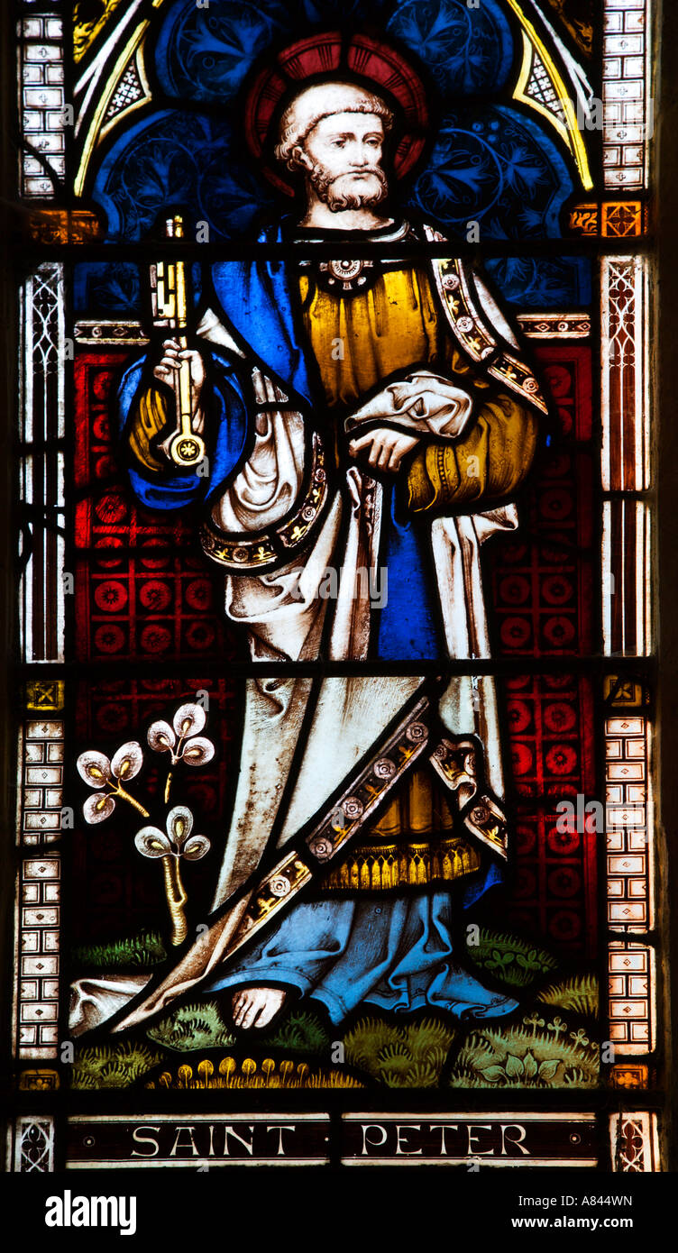 Stained Glass Window Detail at St Peter and St Paul Church Scrayingham ...