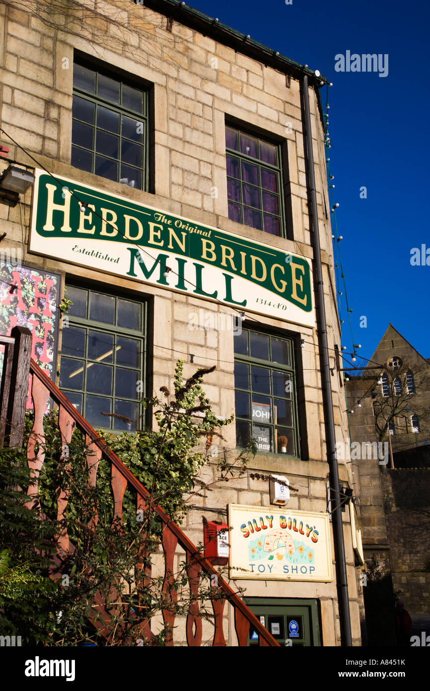 Hebden Bridge Mill West Yorkshire England Stock Photo - Alamy