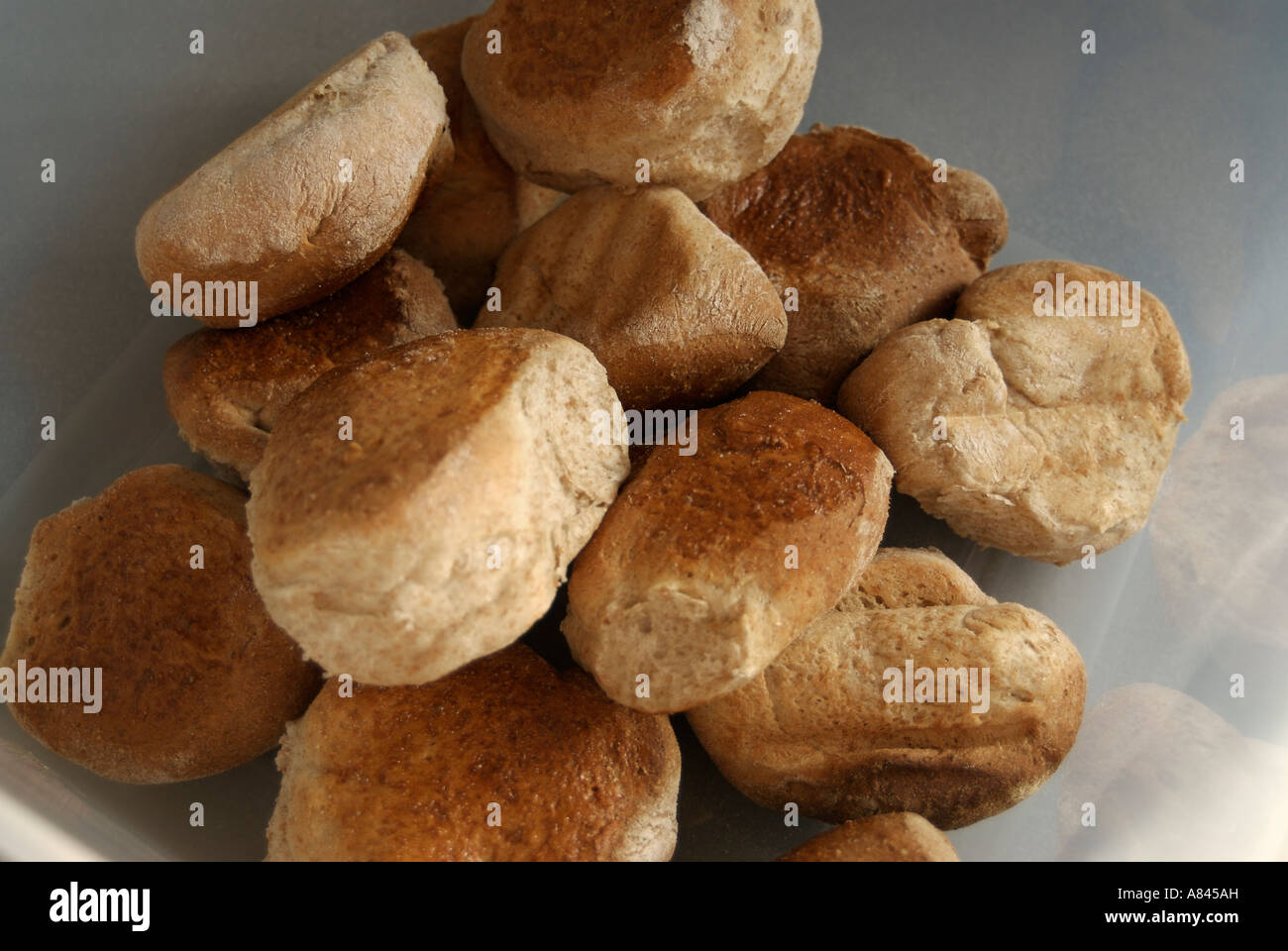 A freshly cooked batch of bread rolls Stock Photo - Alamy