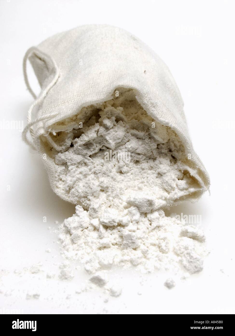 Flour Coming out of a Sack Stock Photo - Alamy