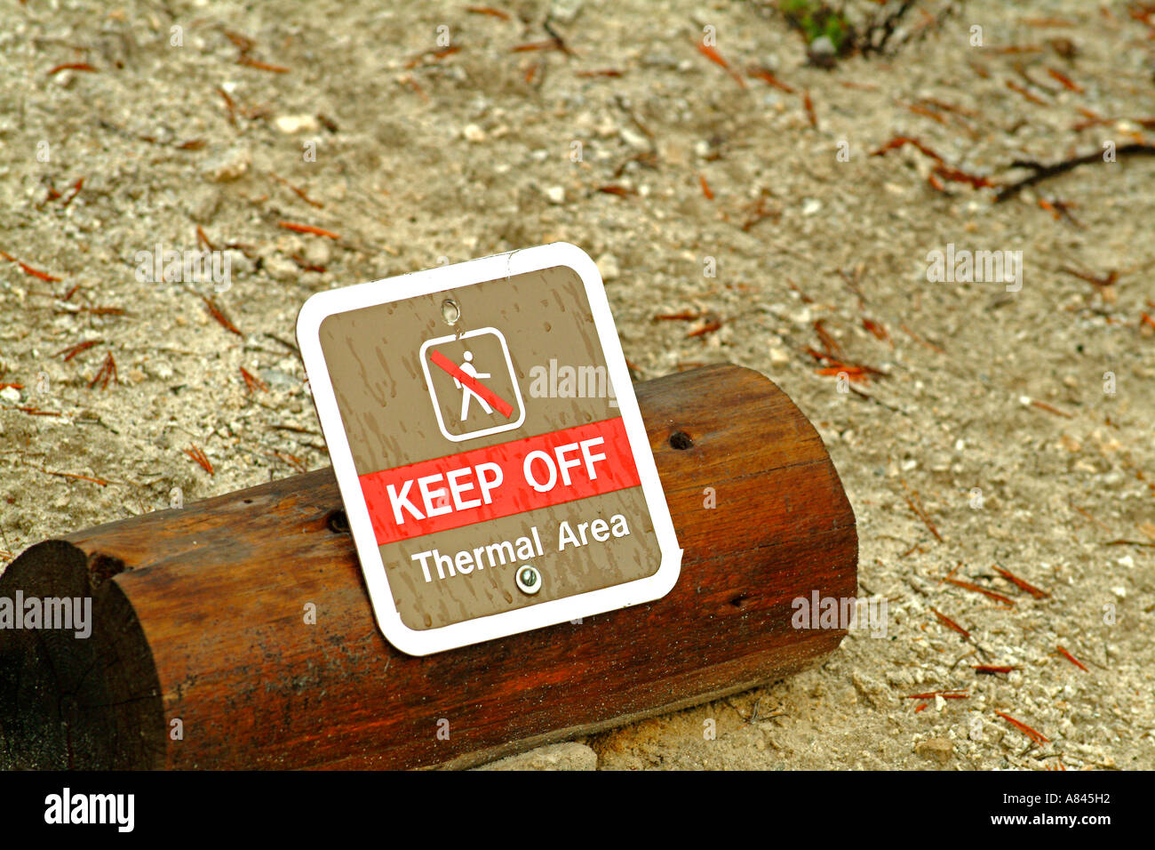 Danger hot springs sign yellowstone hi-res stock photography and images ...