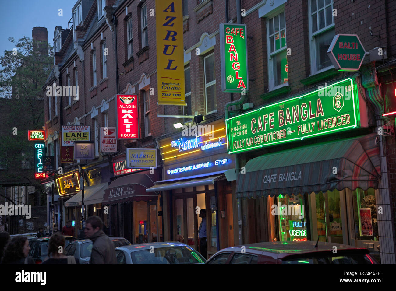 Balti house curry houses neon hi-res stock photography and images - Alamy