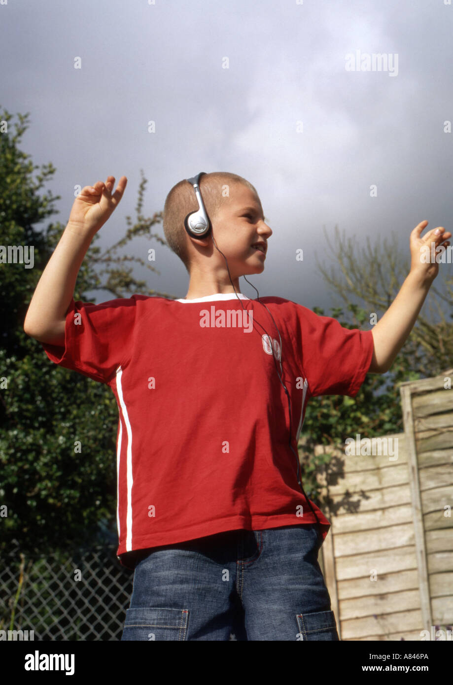 boy dancing outdoors Stock Photo - Alamy