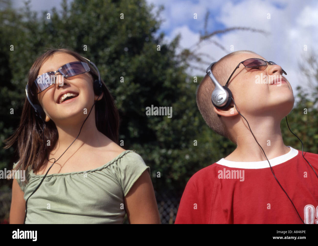 kids dancing in garden Stock Photo - Alamy
