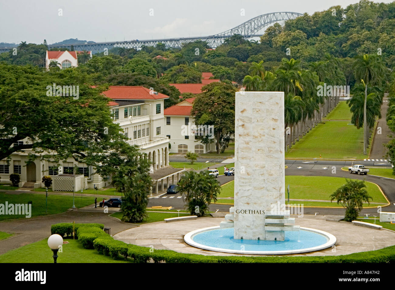 Goethals Memorial, Panama City, Panama Stock Photo - Alamy