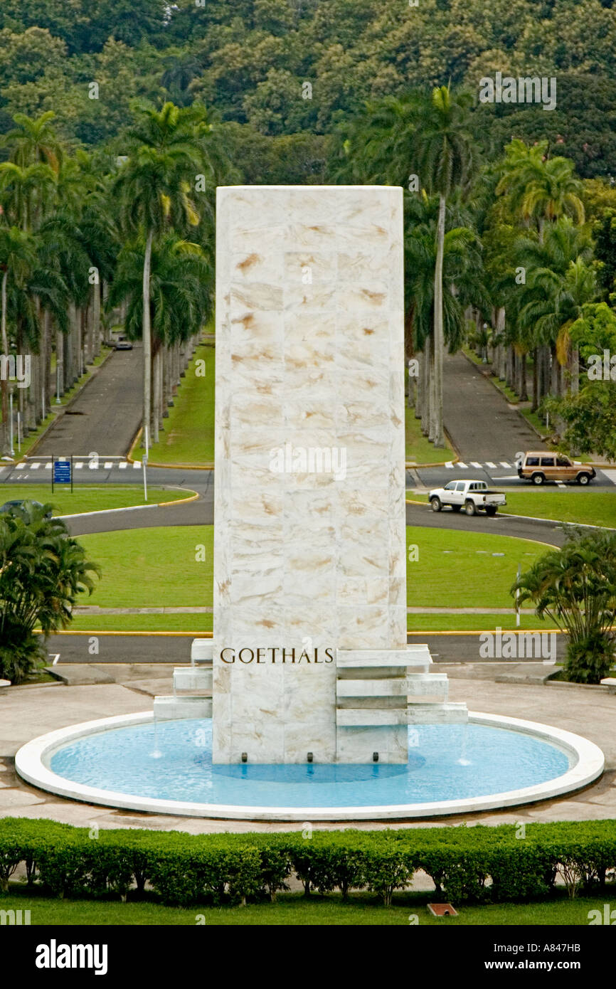 Goethals Memorial, Panama City, Panama Stock Photo - Alamy
