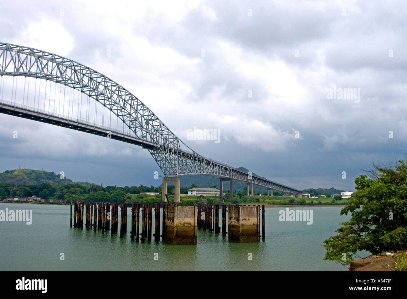 Bridge of the Americas, Panama Canal Zone, Panama City Stock Photo - Alamy