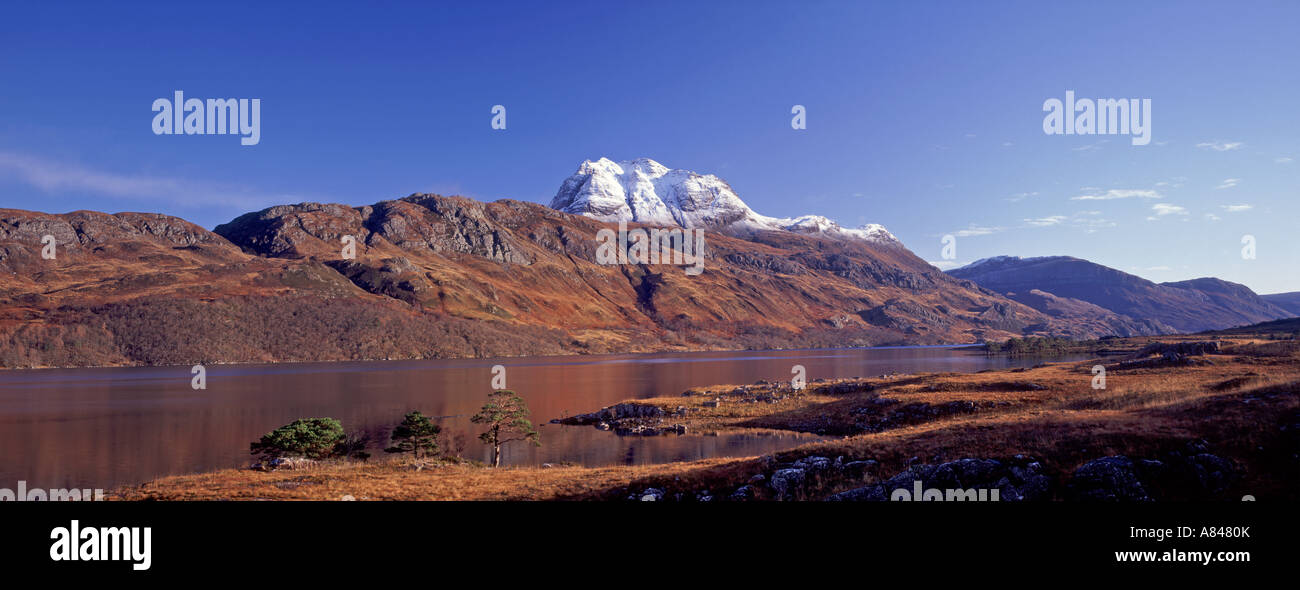 Slioch, Loch Maree on the Beinn Eighe Nature Reserve Scottish Highlands ...