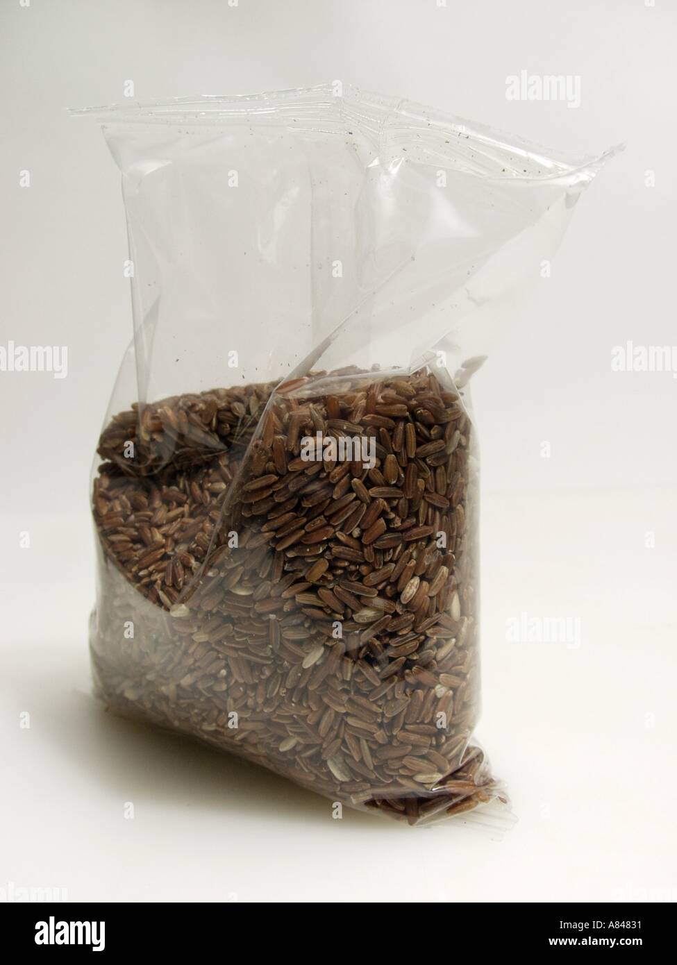 Red Rice in a Bag Stock Photo - Alamy