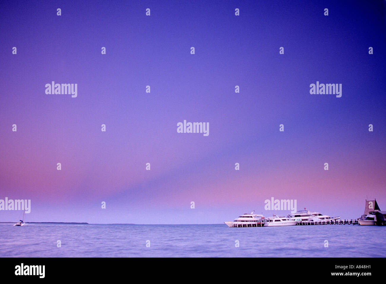 Dock in Belize Harbor, Belize City Stock Photo - Alamy
