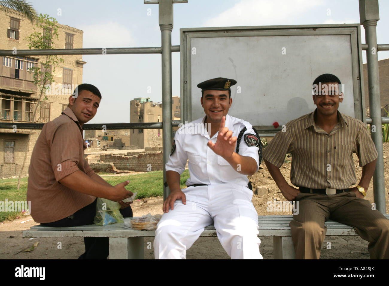 Policeman in Cairo, Egypt Stock Photo - Alamy