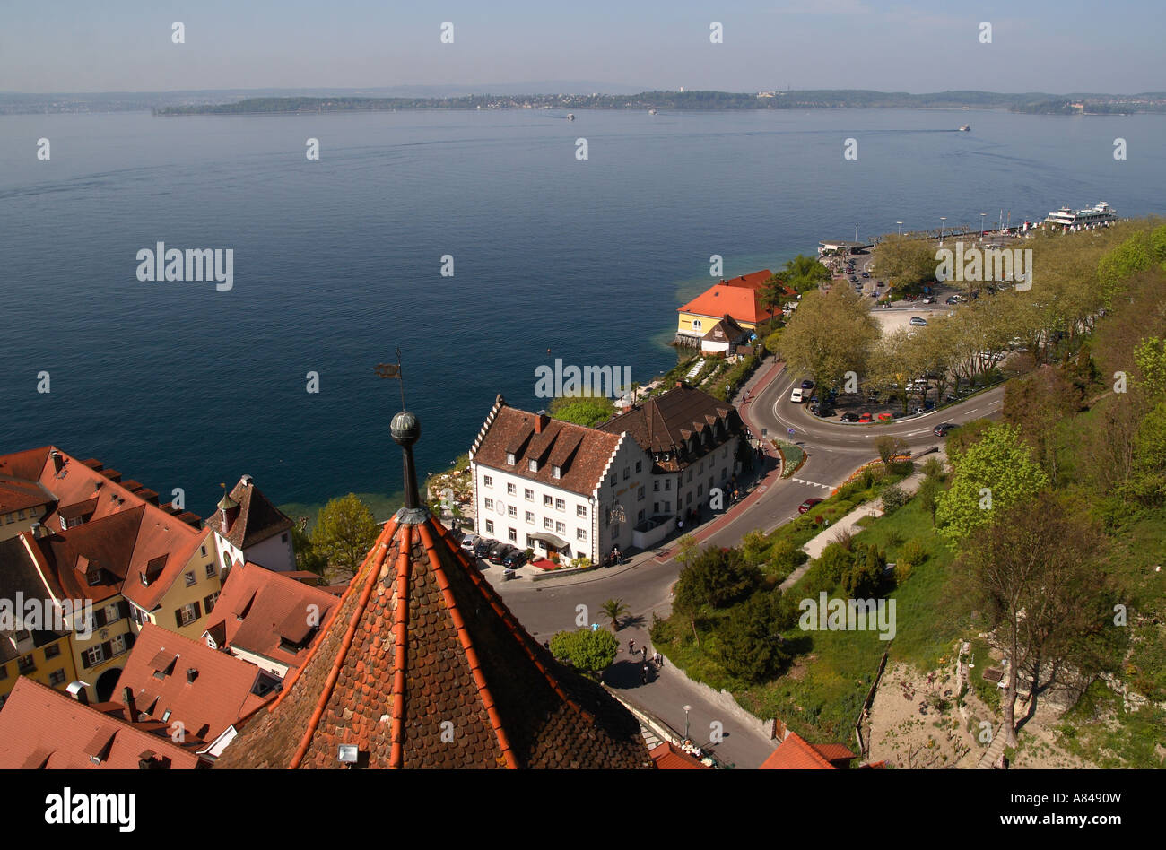 A view over Lake Constance towards the city of Konstanz Stock Photo - Alamy