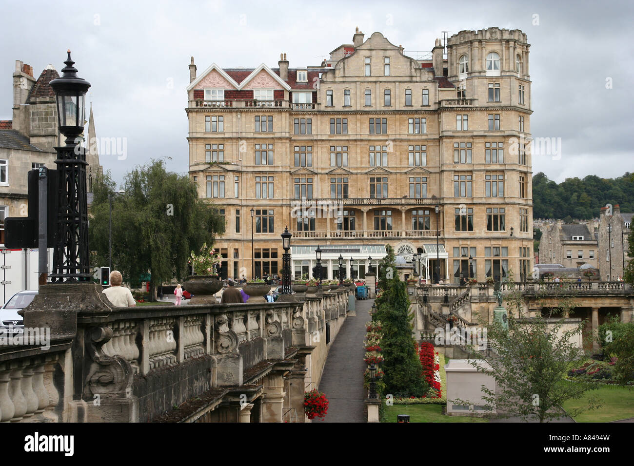 bath city centre somerset england Stock Photo - Alamy