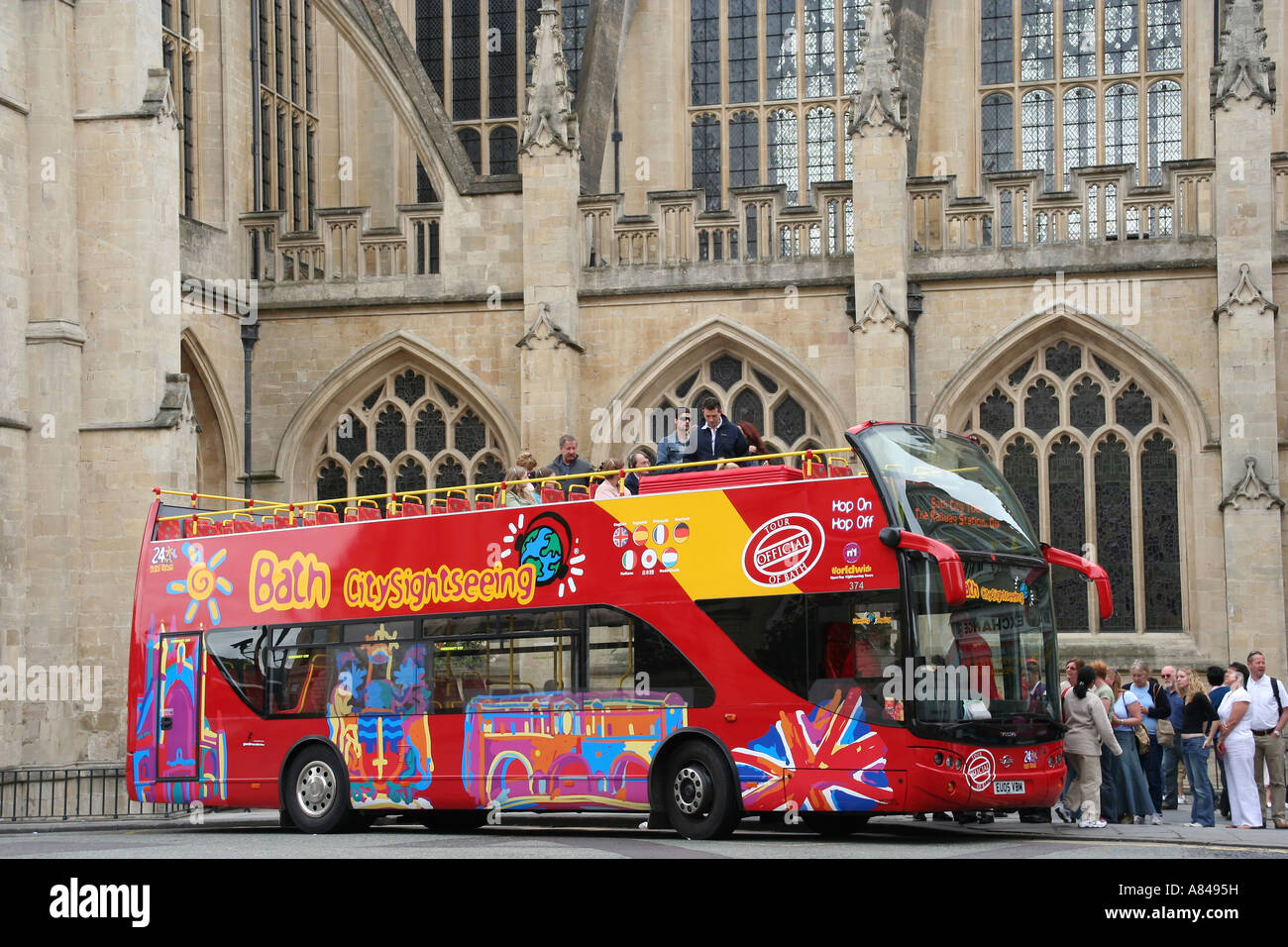 Tour bus bath city centre hi-res stock photography and images - Alamy