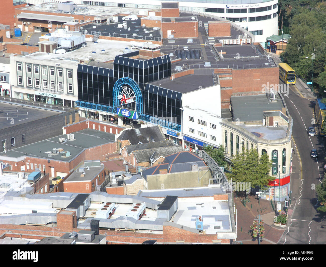 Bournemouth town centre aerial hi-res stock photography and images - Alamy