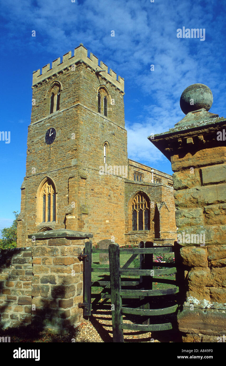 St Mary s church Great Brington Northamptonshire England Stock Photo ...