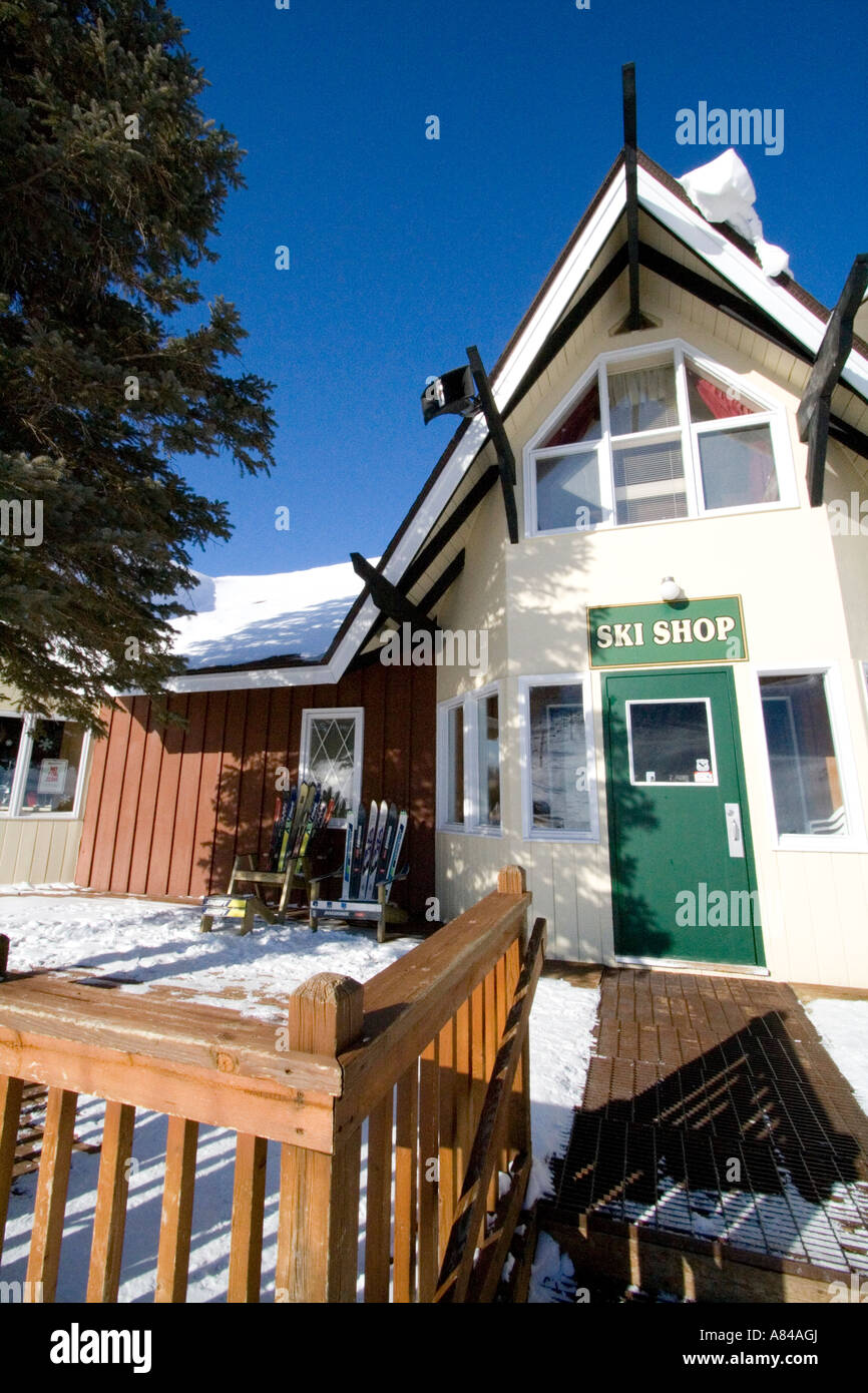 Ski Shop. Big Powderhorn Ski Area Bessemer Michigan USA Stock Photo - Alamy