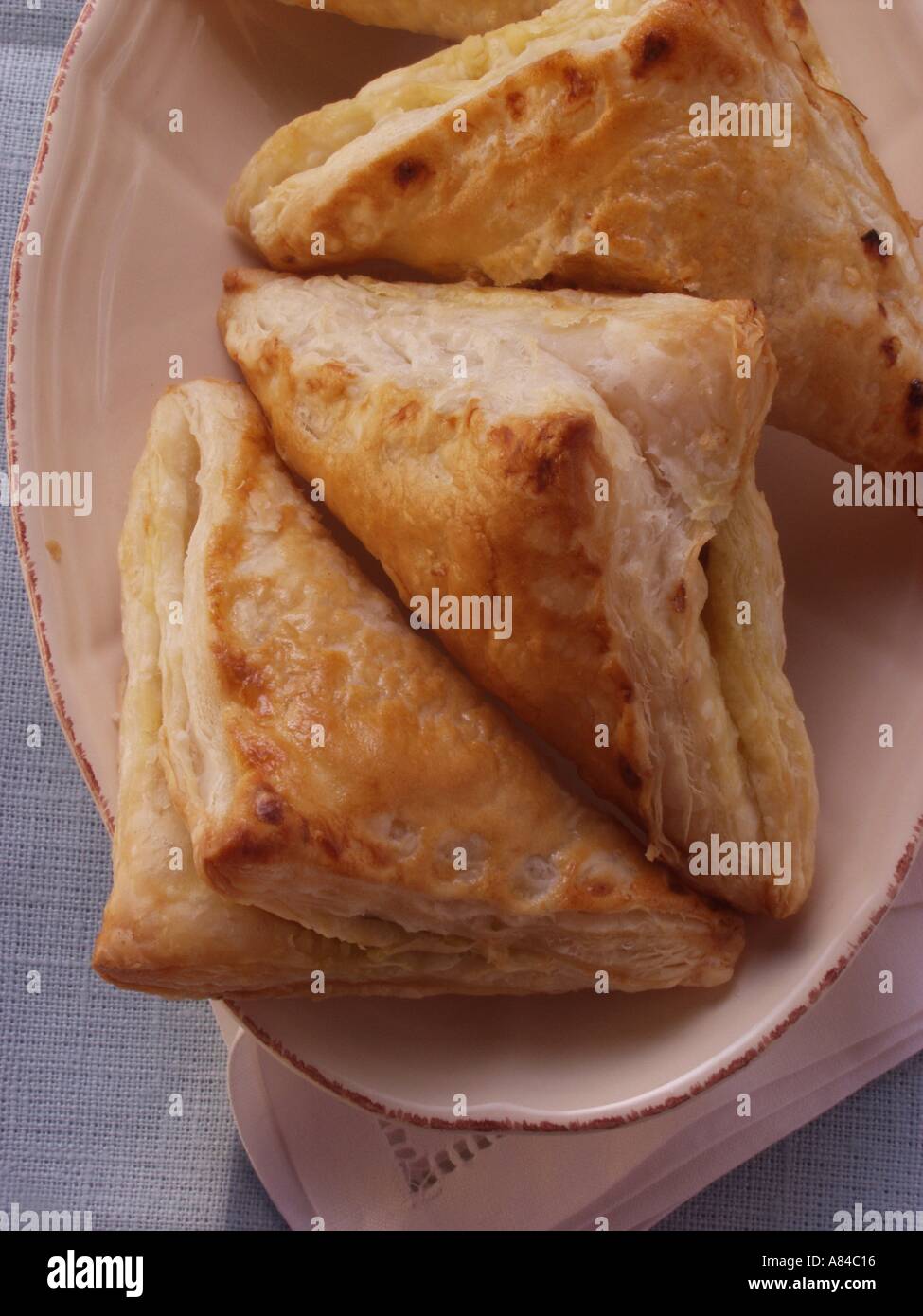 Puff pastry parcels filled with pumpkin 5 Stock Photo - Alamy