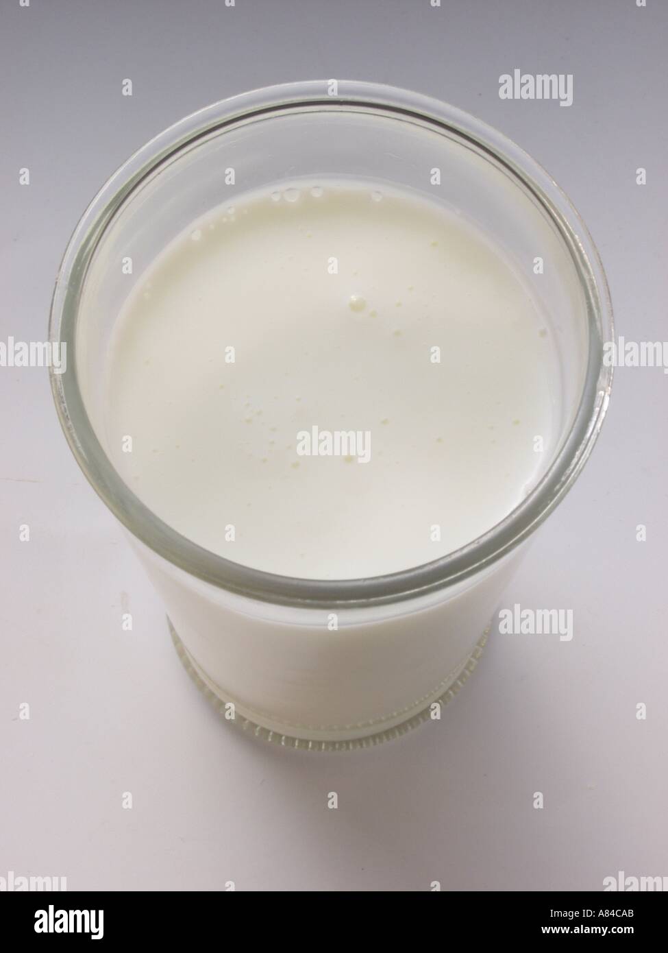 Buttermilk in glass 1 Stock Photo - Alamy