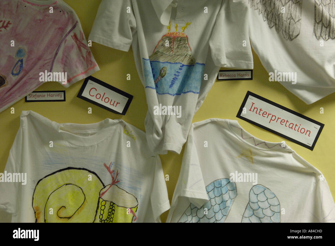 school art display work detail primary school work show illustrate ...