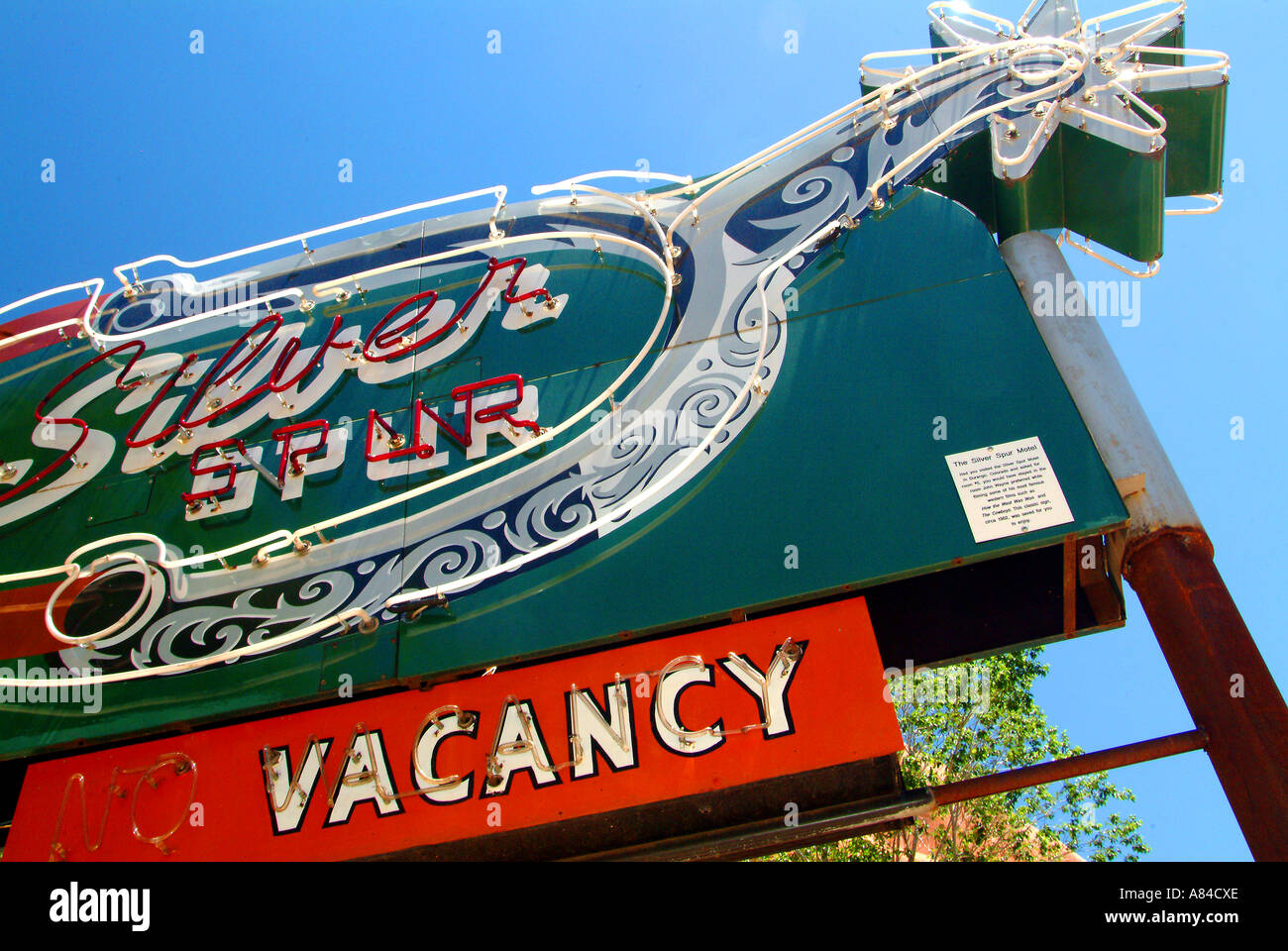 Silver spur motel sign hole in the rock hi-res stock photography and ...