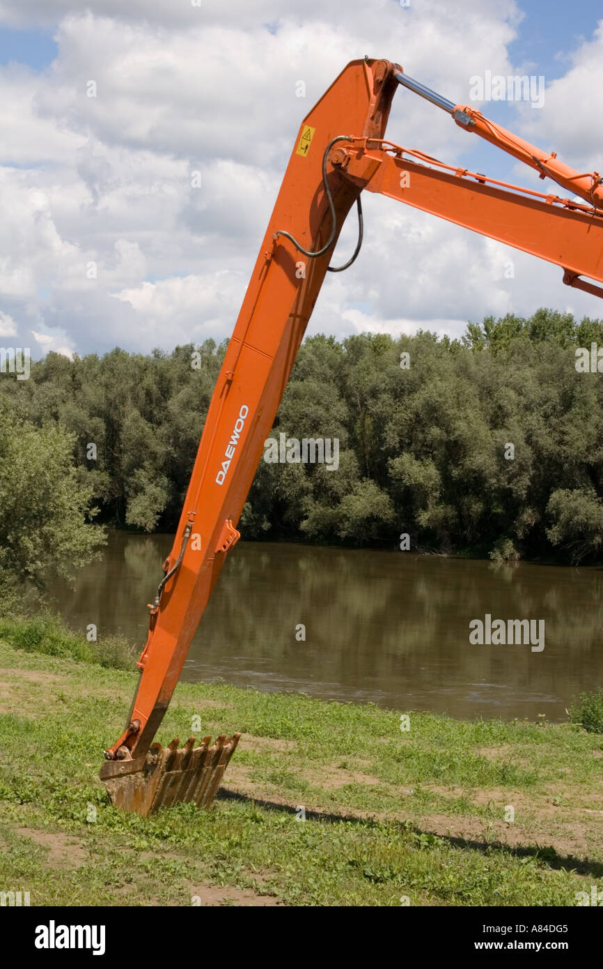 Excavator river vertical hi-res stock photography and images - Alamy
