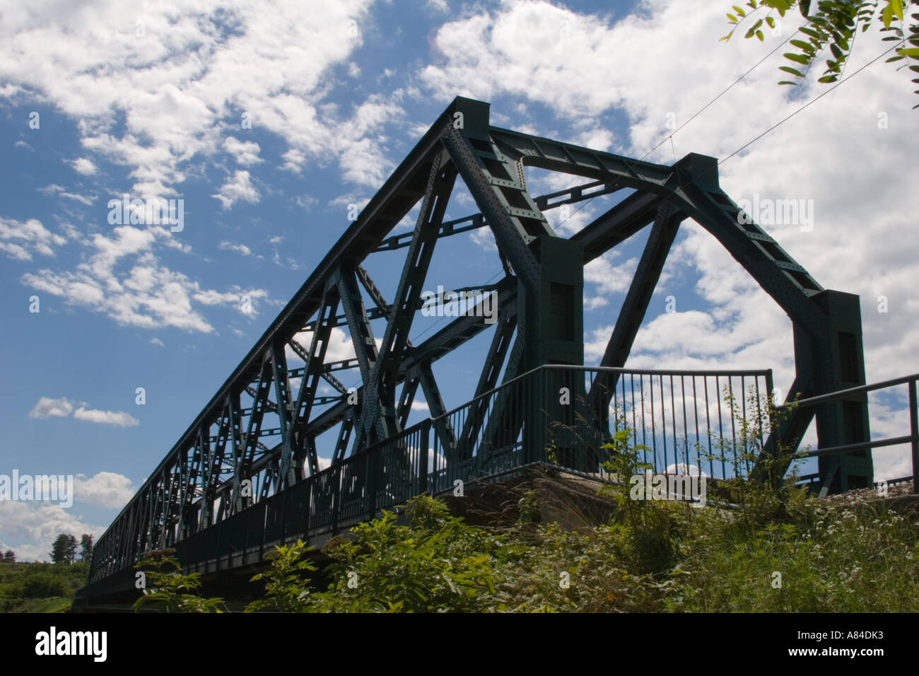 An old metal railway bridge in Sisak Town, Croatia Stock Photo - Alamy