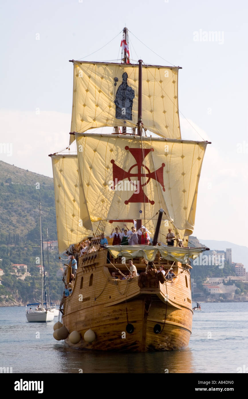 Galleon Ship, Tirena Stock Photo - Alamy