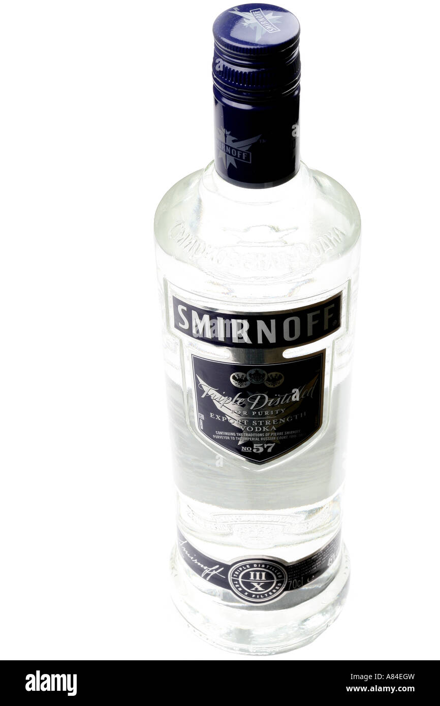 Bottle of Vodka Stock Photo - Alamy