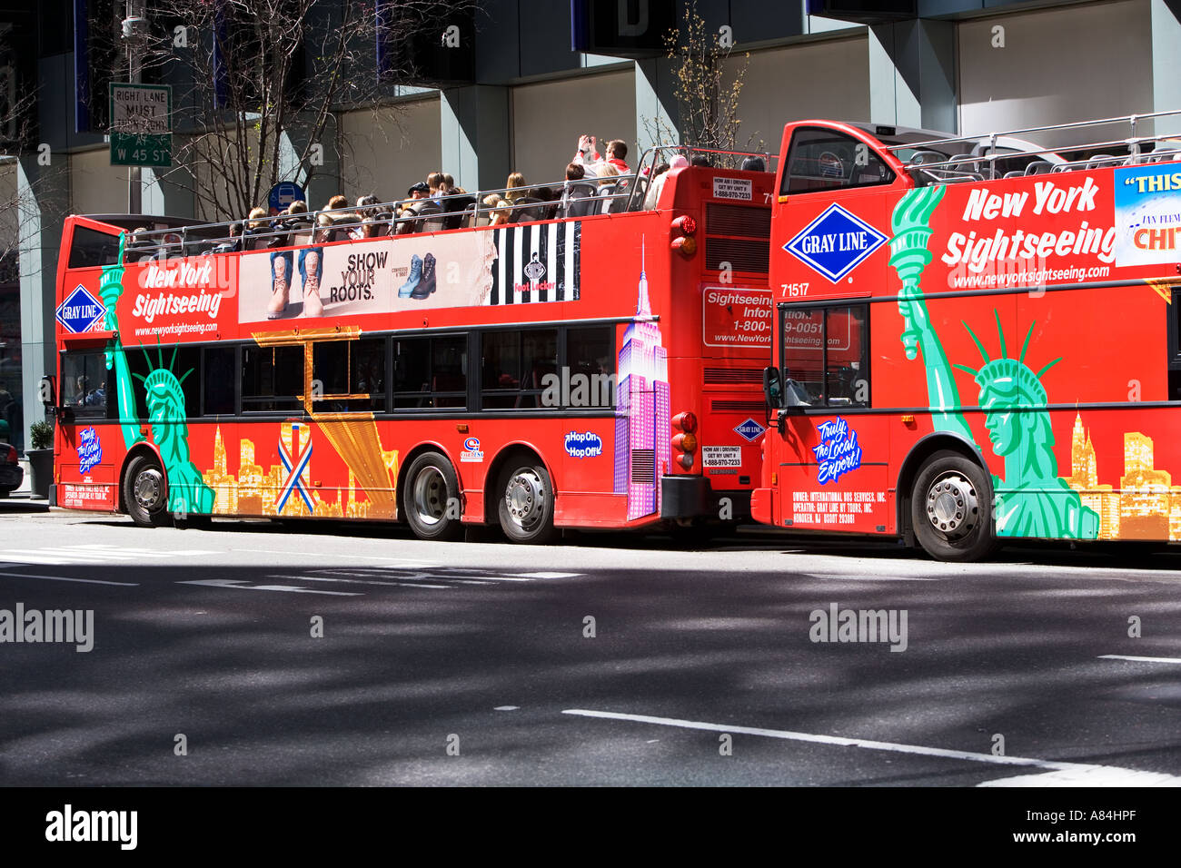 NEW YORK CITY TOUR BUSES Stock Photo - Alamy