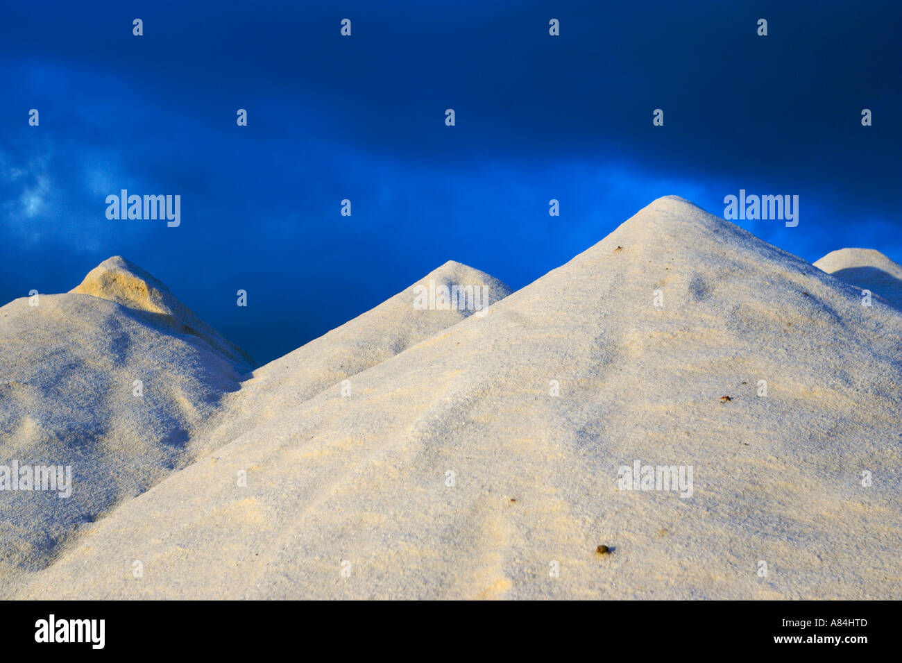 Mountain of salt dunes, Mallorca Stock Photo - Alamy