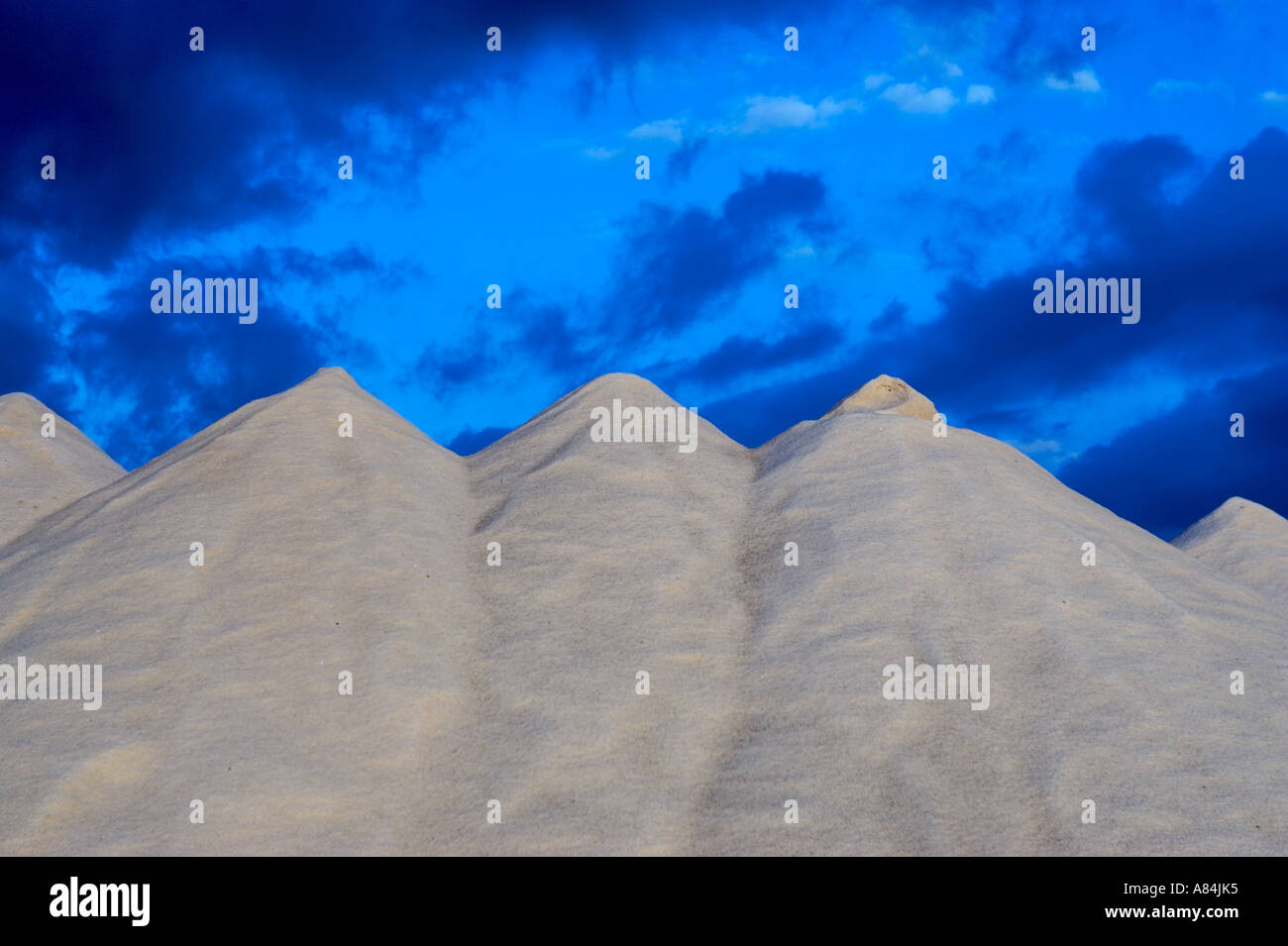 Mountains of sea salt Stock Photo - Alamy