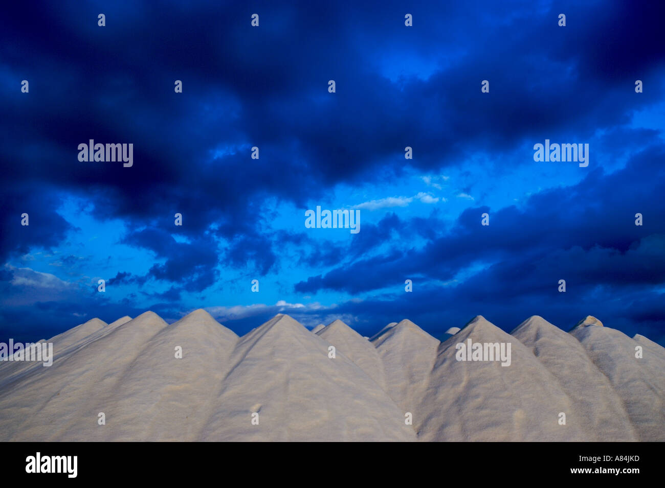 Mountains of sea salt Stock Photo - Alamy