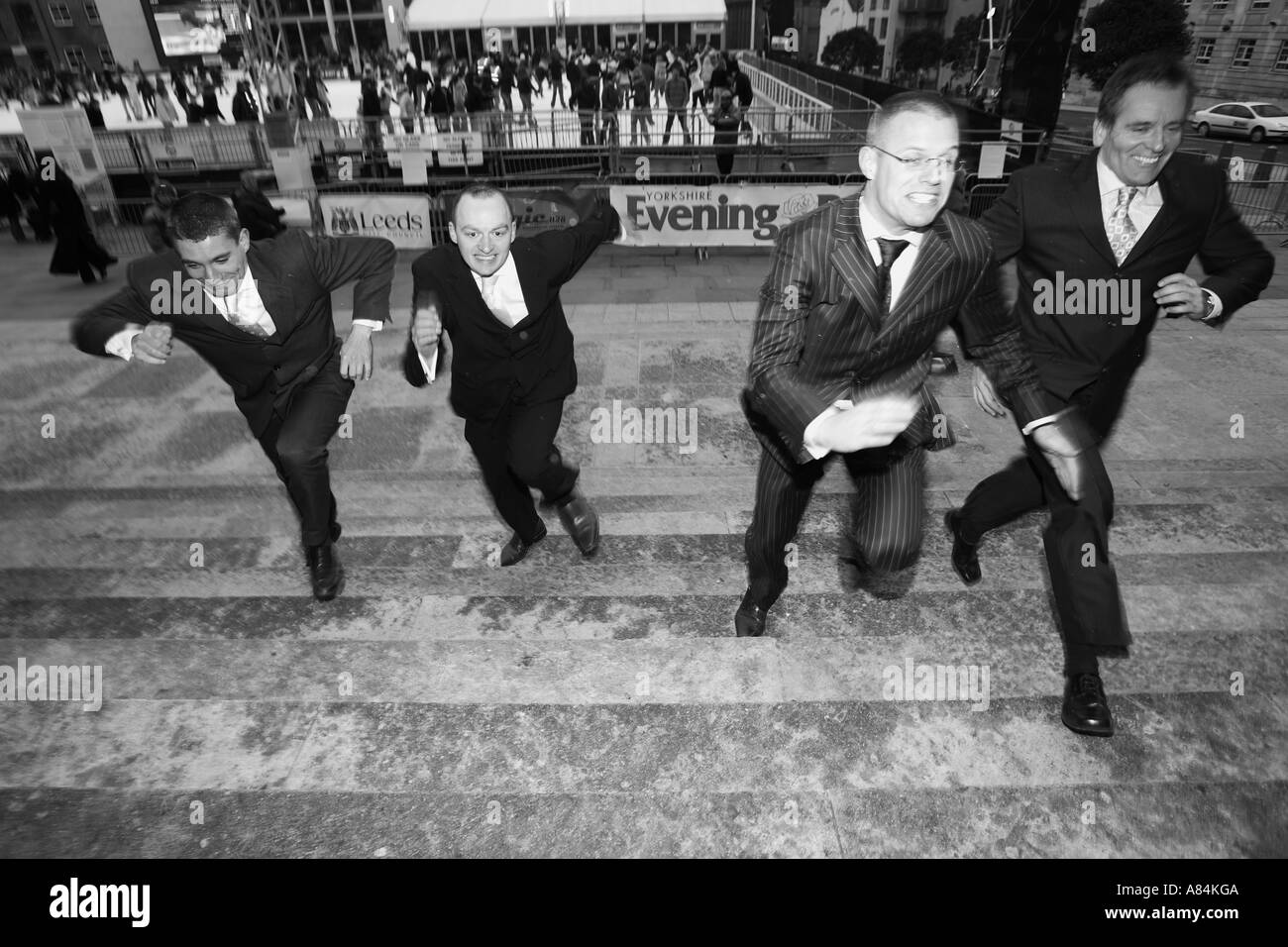 Running into square Black and White Stock Photos & Images - Alamy