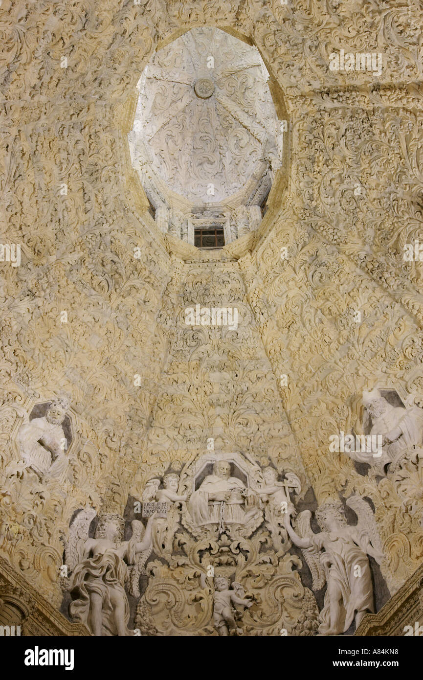 The cupula of the Church of Socorro Stock Photo - Alamy