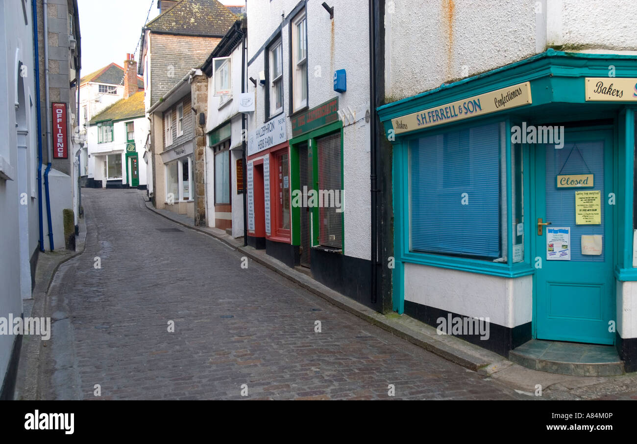 Fore Street St Ives Cornwall England Stock Photo - Alamy