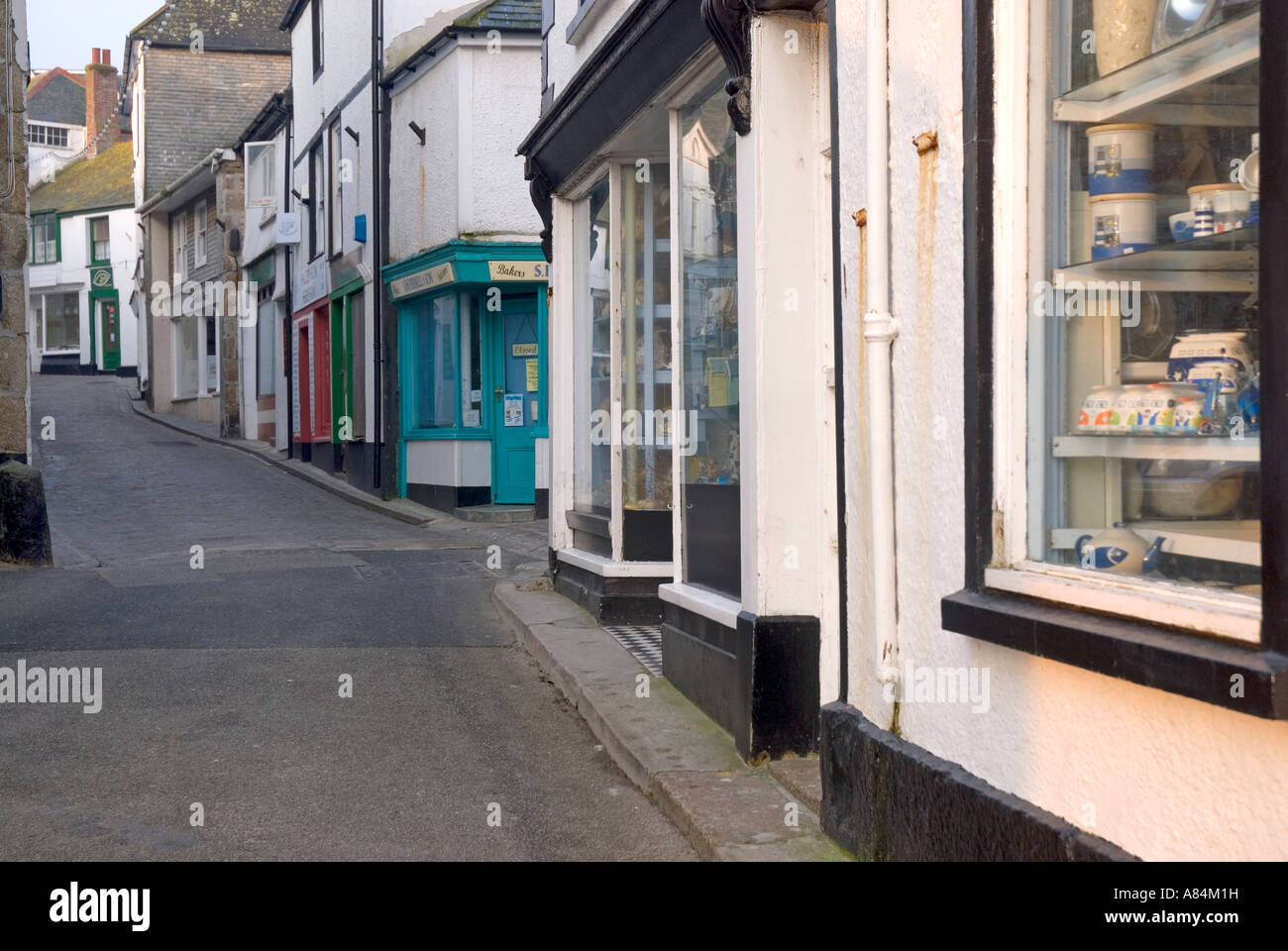 Fore Street St Ives Cornwall England Stock Photo - Alamy