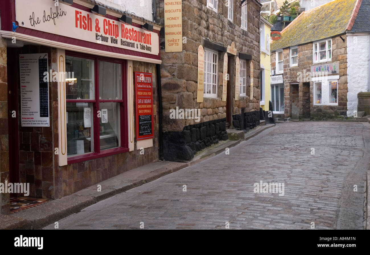 Fore Street St Ives Cornwall England Stock Photo - Alamy