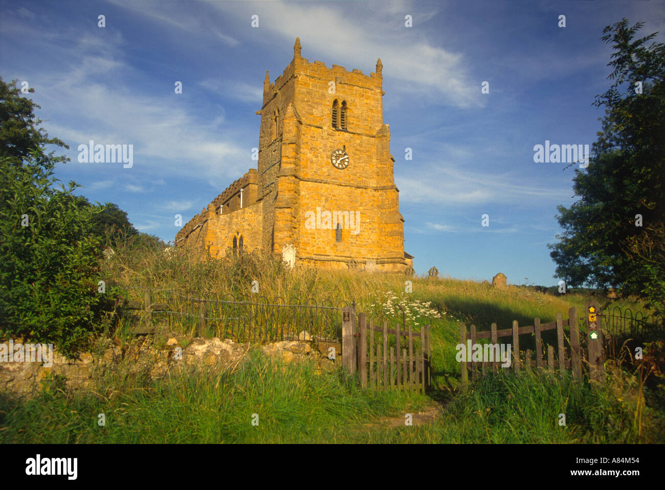 All Saints church at Walesby in Lincolnshire Wolds Essex Stock Photo ...