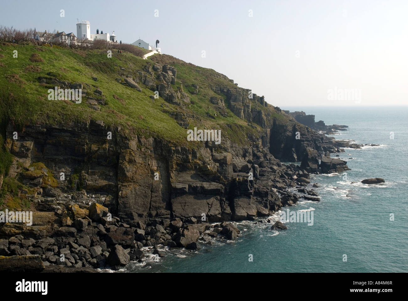 Lizard Point and Lighthouse Cornwall England Stock Photo - Alamy
