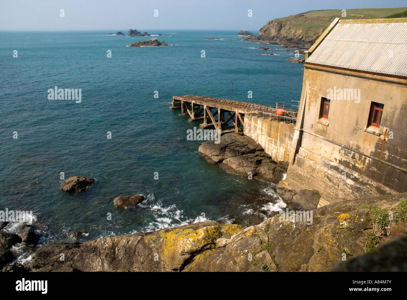 Polpeor Lifeboat Station The Lizard Cornwall England Stock Photo - Alamy