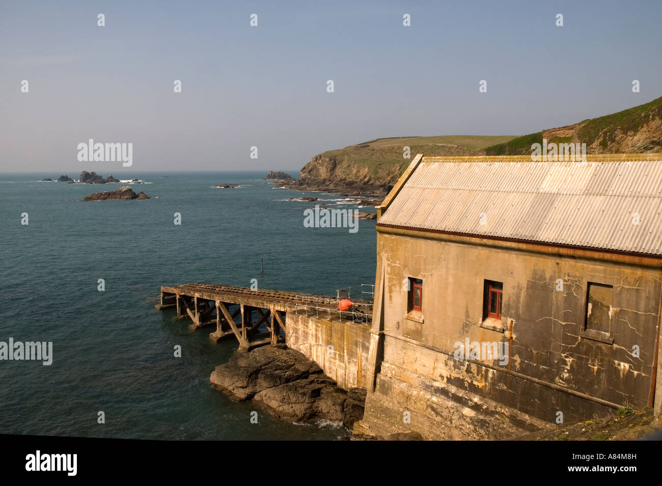 Polpeor Lifeboat Station The Lizard Cornwall England Stock Photo - Alamy