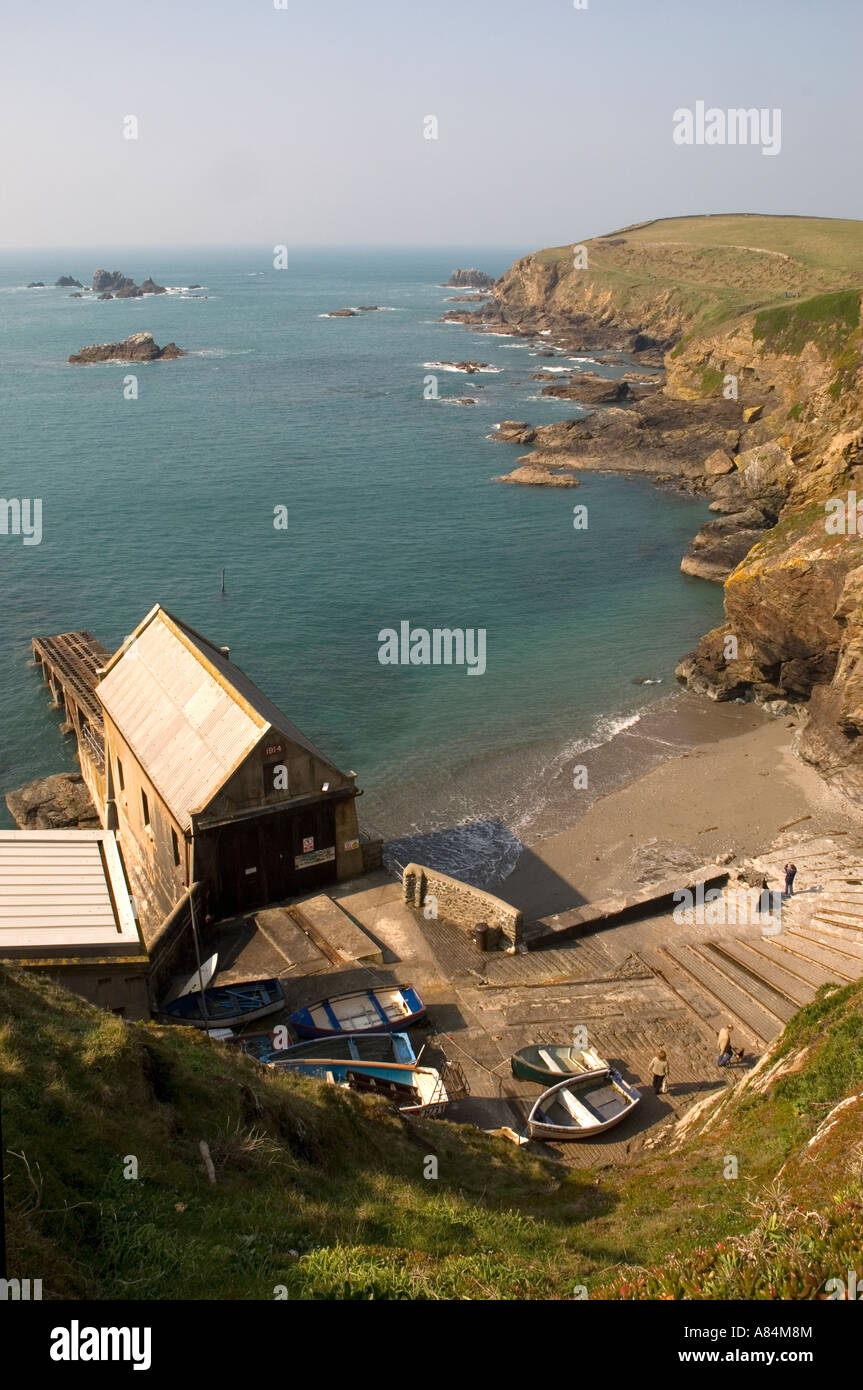 Polpeor Lifeboat Station The Lizard Cornwall England Stock Photo - Alamy