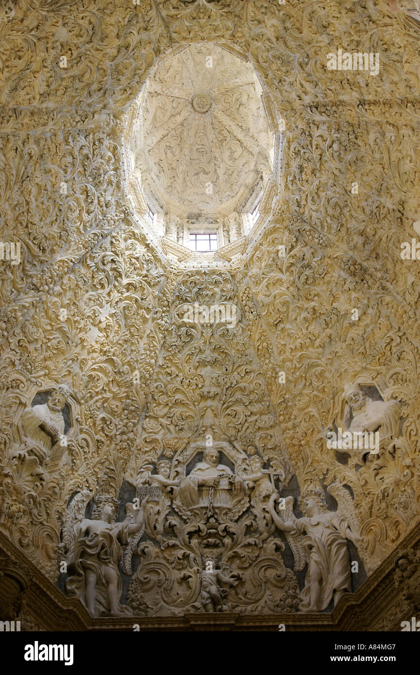 The cupula of the Church of Socorro Stock Photo - Alamy