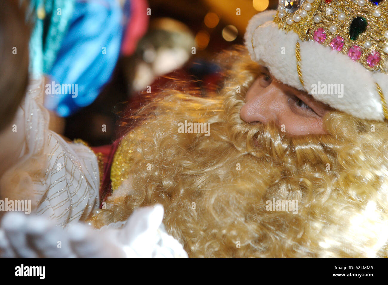 Nativity scene play in Mallorca Stock Photo - Alamy