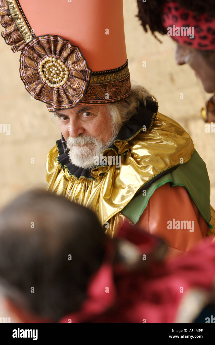 Nativity scene play in Mallorca Stock Photo - Alamy