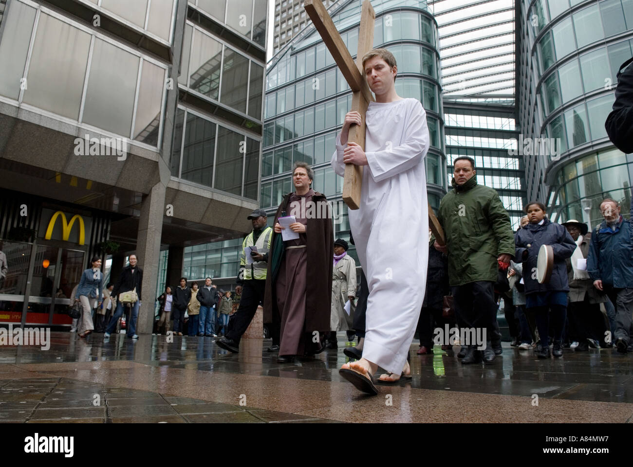 London, England. The Easter Good Friday procession from Westminster ...